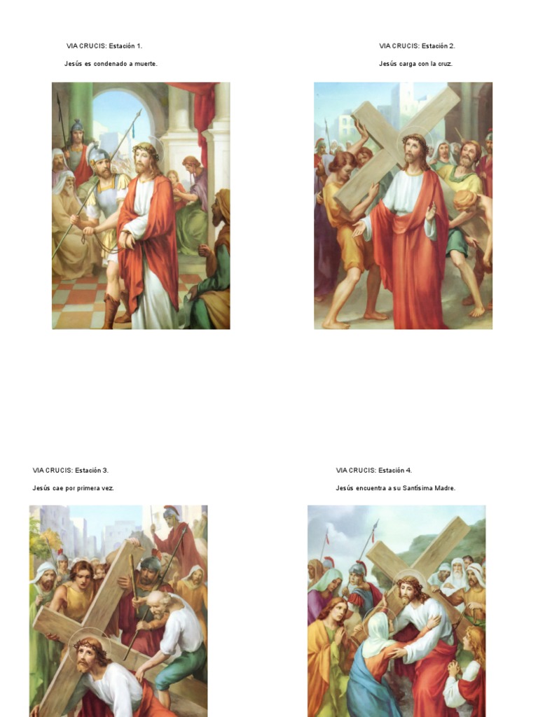 Estaciones Viacrusis | PDF | Prestado | Estaciones de la Cruz