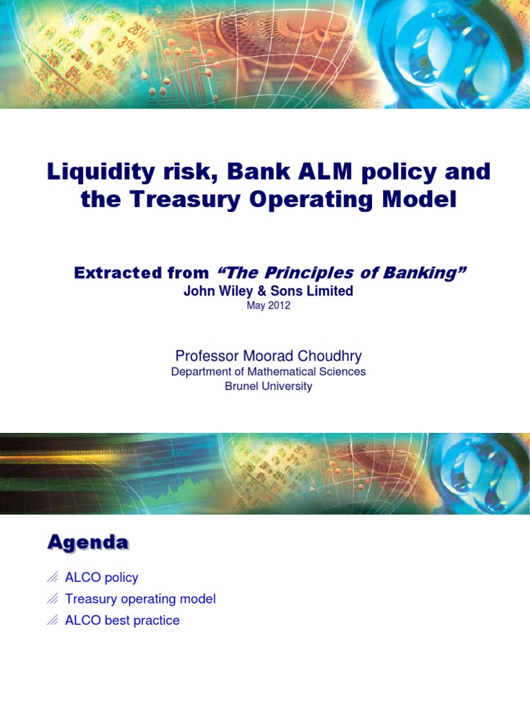 Liquidity Risk ALM Policy - ALCO | PDF | Market Liquidity | Liquidity Risk