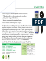 UV Light Intensity Units and Units Conversion | PDF | Watt | Ultraviolet