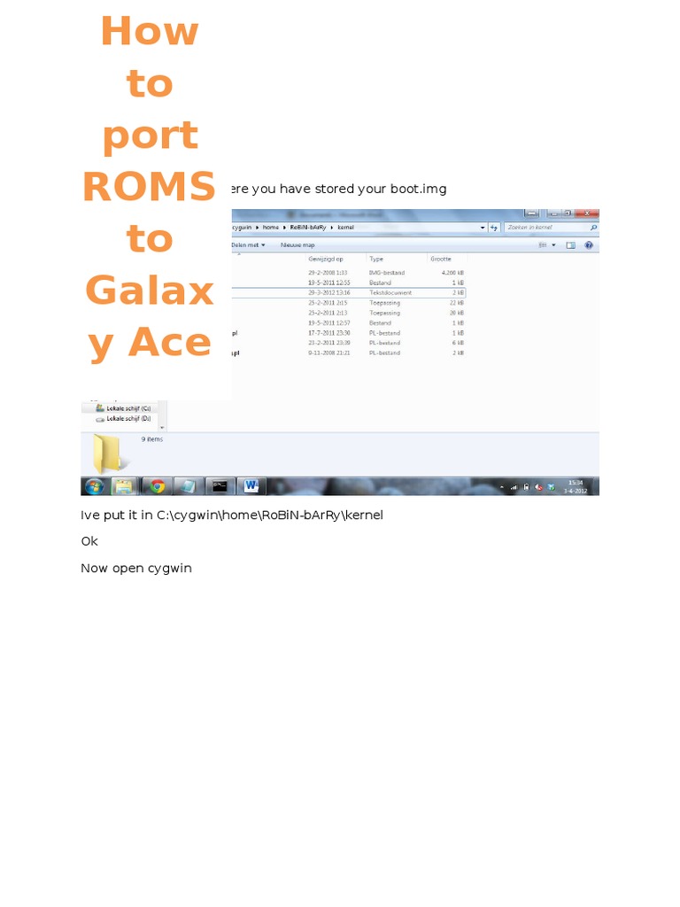 How To Port Roms To Galaxy Ace GUIDE ! | PDF | Computers | Technology ...