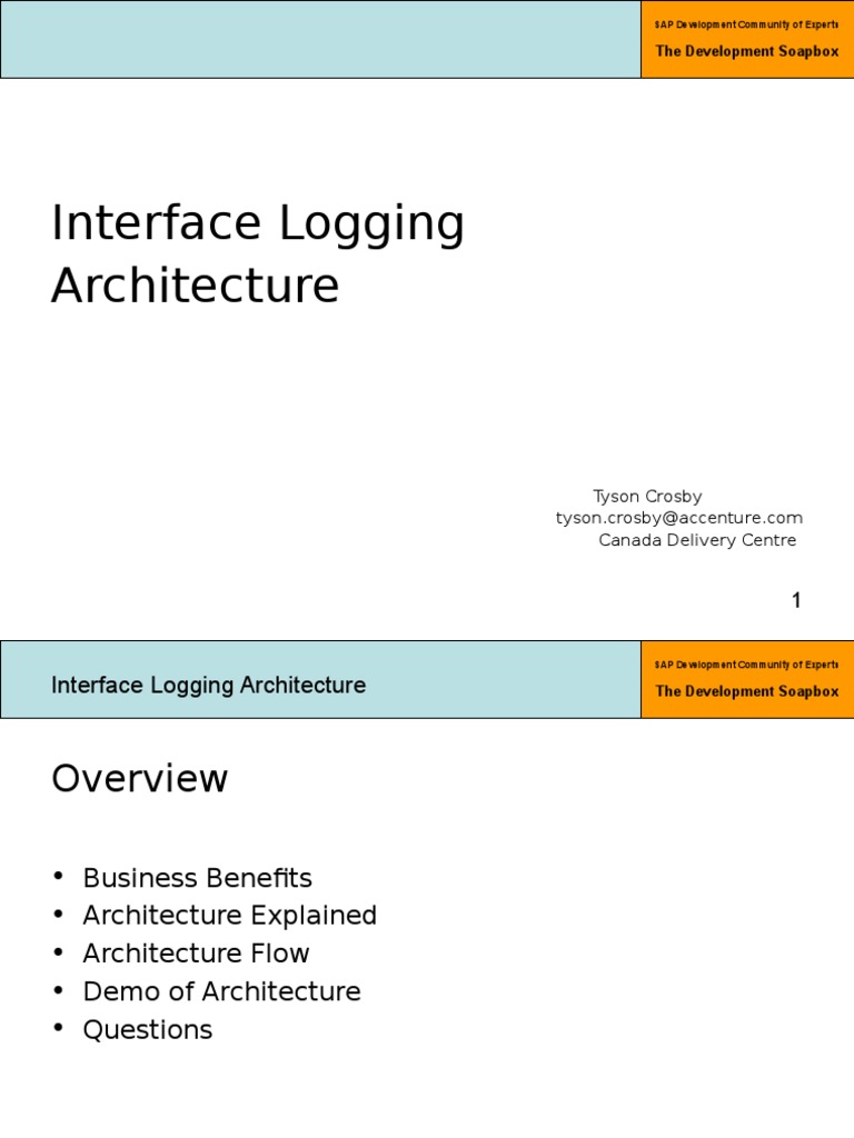 A Centralized Logging Architecture for SAP Interfaces | PDF | Email ...