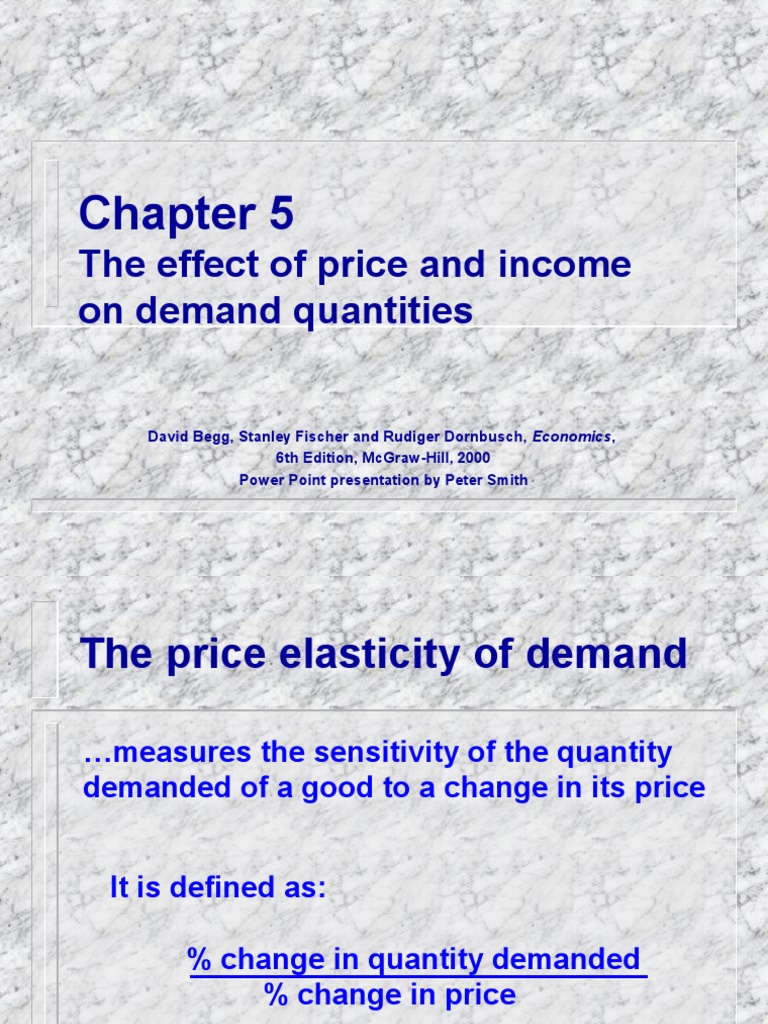The Effect of Price and Income On Demand Quantities | PDF | Price ...