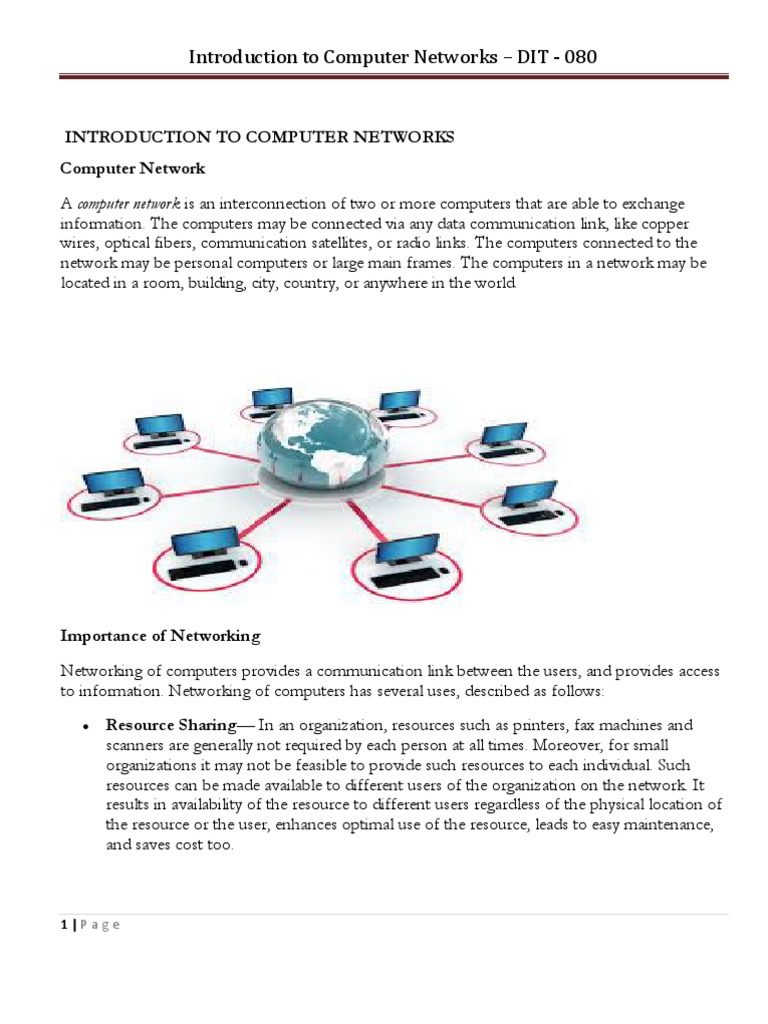 Lecture 6 - Introduction To Networking Concepts | Download Free PDF ...