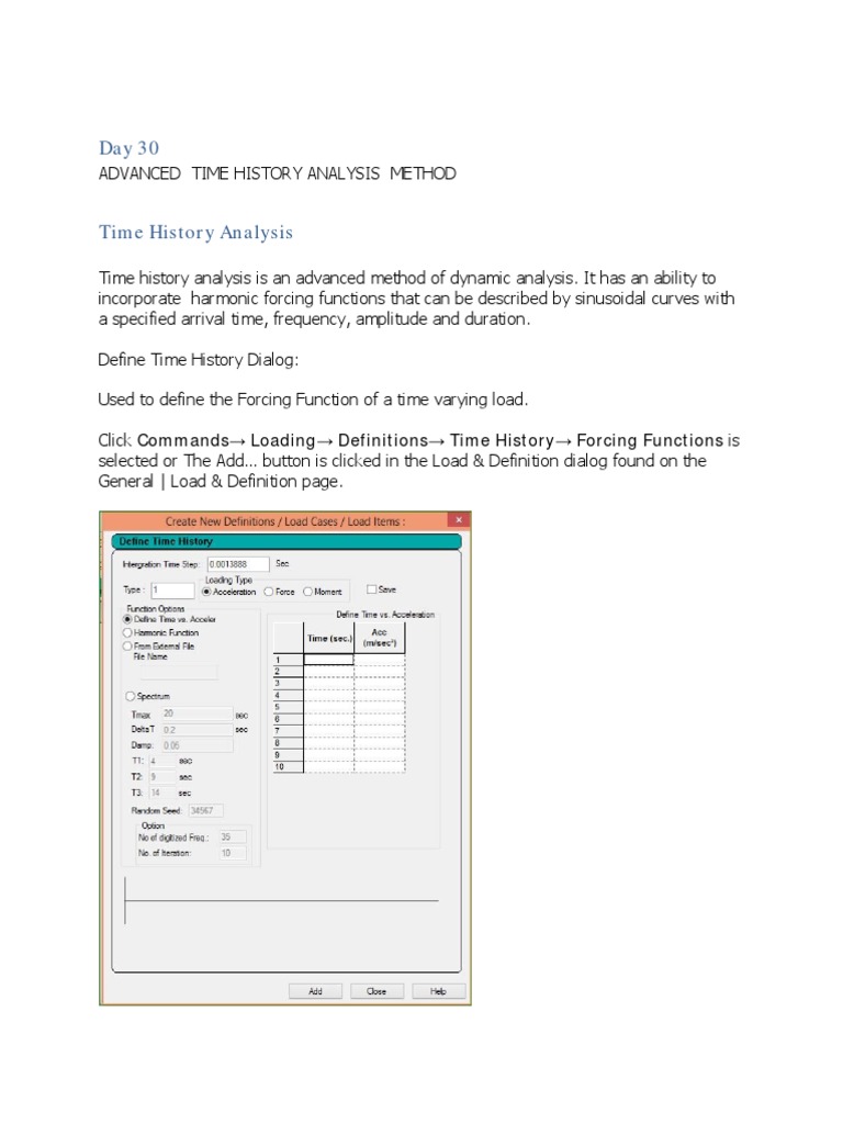Time History Method | PDF | Sine Wave | Function (Mathematics)