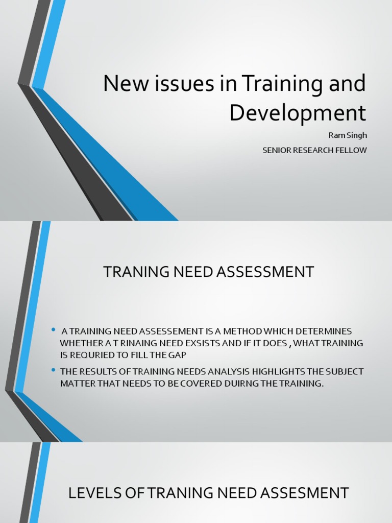 Training Needs & Program Design | PDF | Evaluation | Design