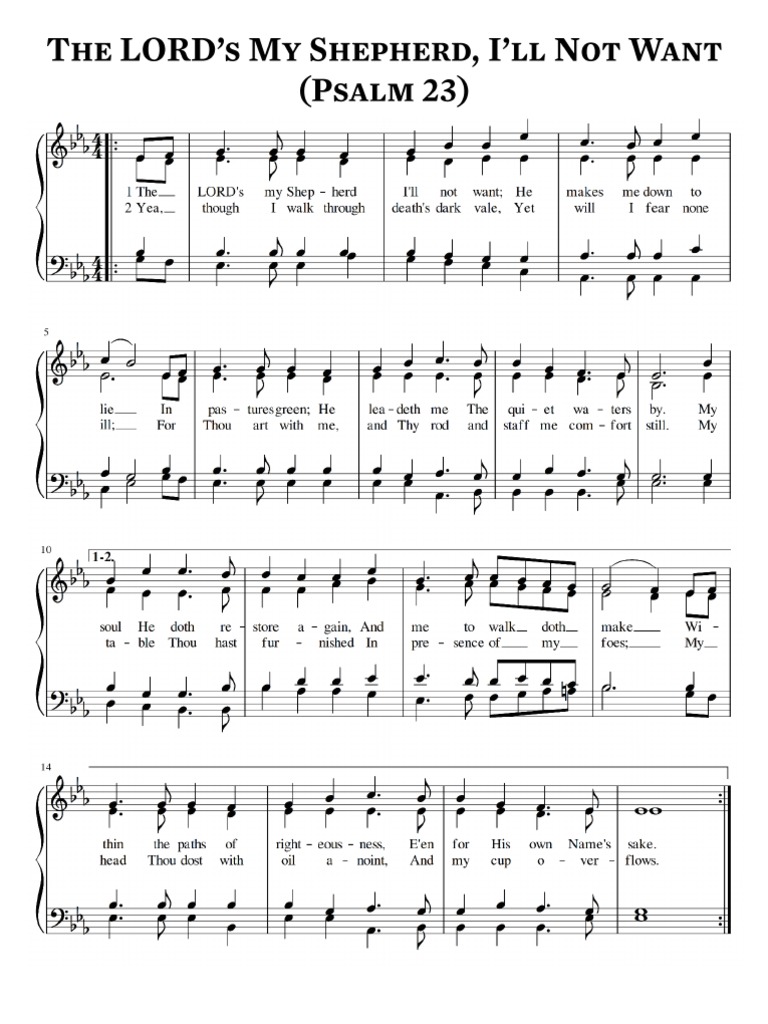 Psalm 23 (Rowan Tree) | PDF