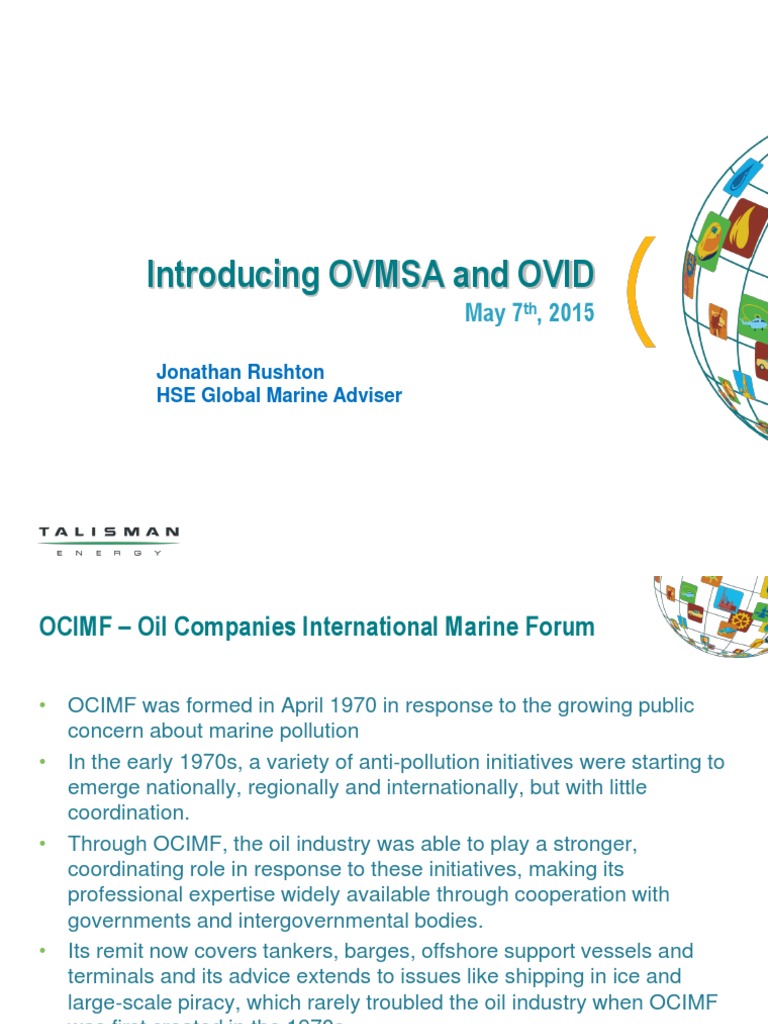 Overview of OVMSA and OVID Systems | PDF | Oil Tanker | Reliability ...