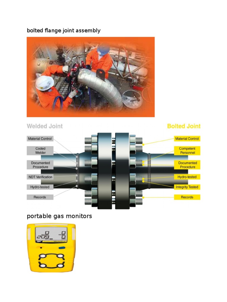 Bolted Flange Joint Assembly | PDF