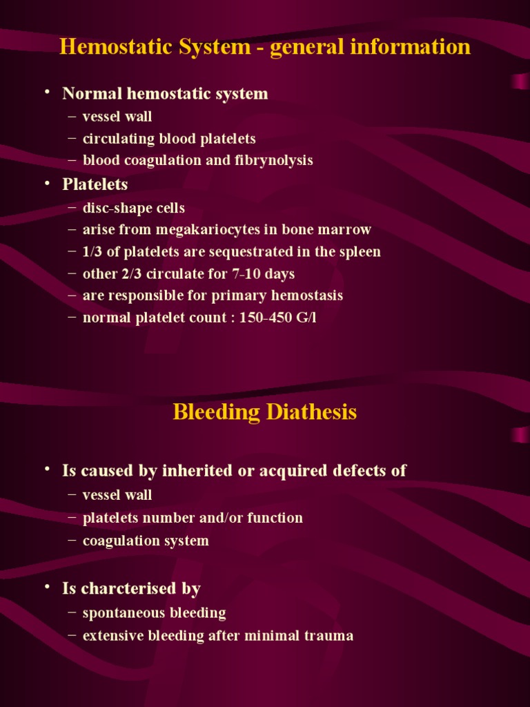 Platelet Disorders | PDF | Platelet | Hemostasis