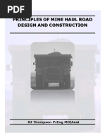 Haul Road Design in Mining Operations | PDF | Road | Road Surface