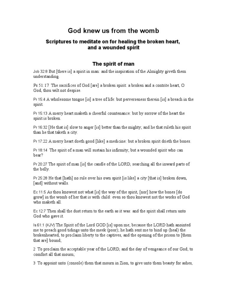 Healing The Wounded Spirit | PDF | Jesus | Religious Belief And Doctrine