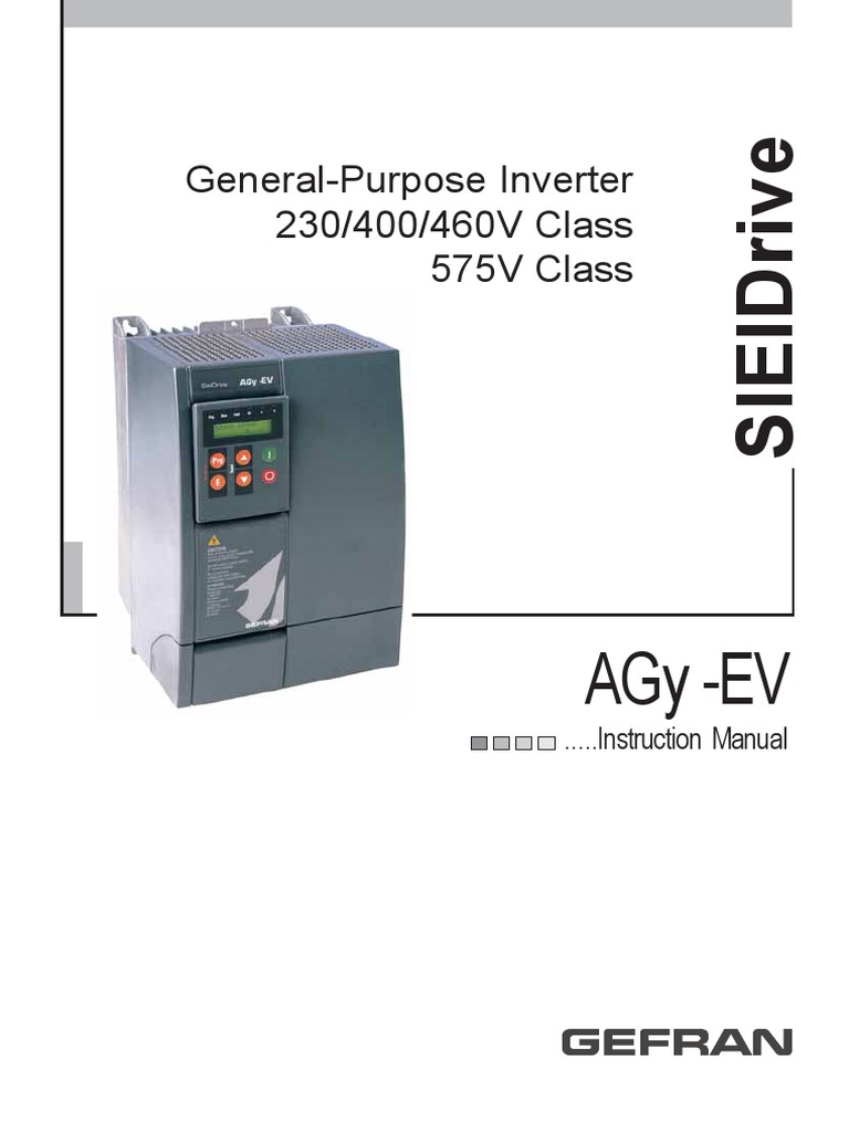 Gefran Manual User | PDF | Power Inverter | Power Supply