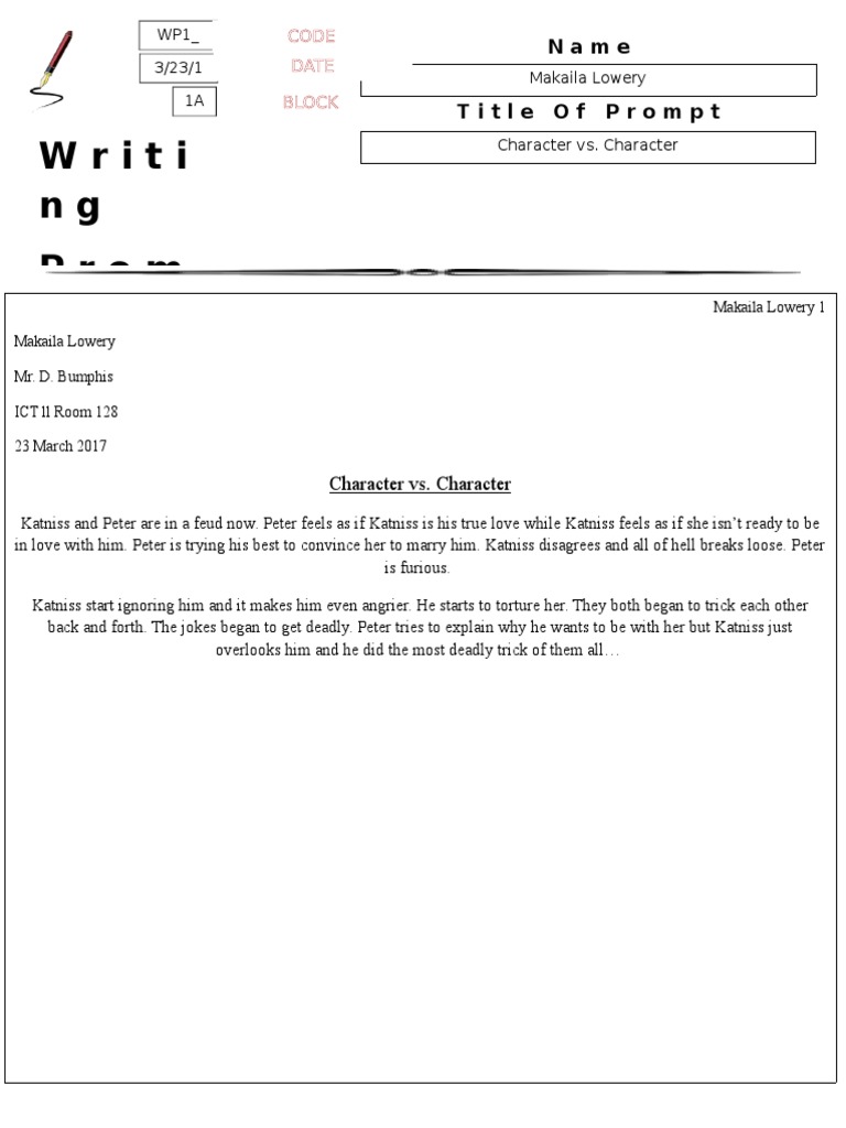 Character Vs Character | PDF