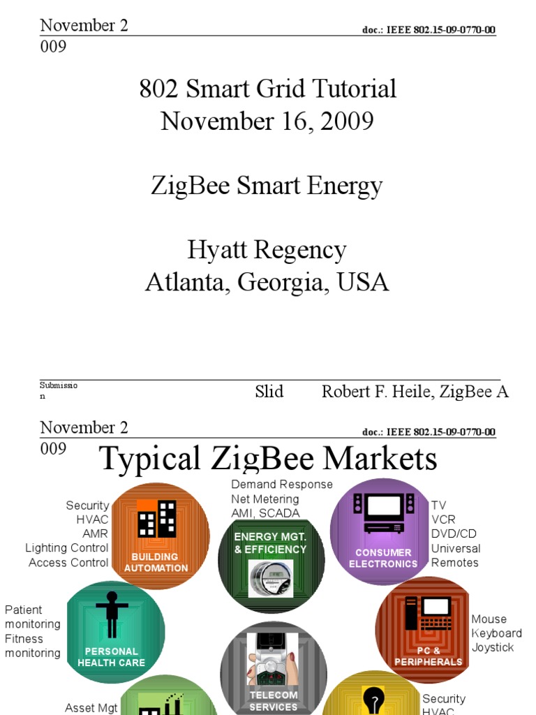 Smartgrid Tutorial Zigbee Smart Energy Overview | PDF | Internet Protocols | Smart Grid