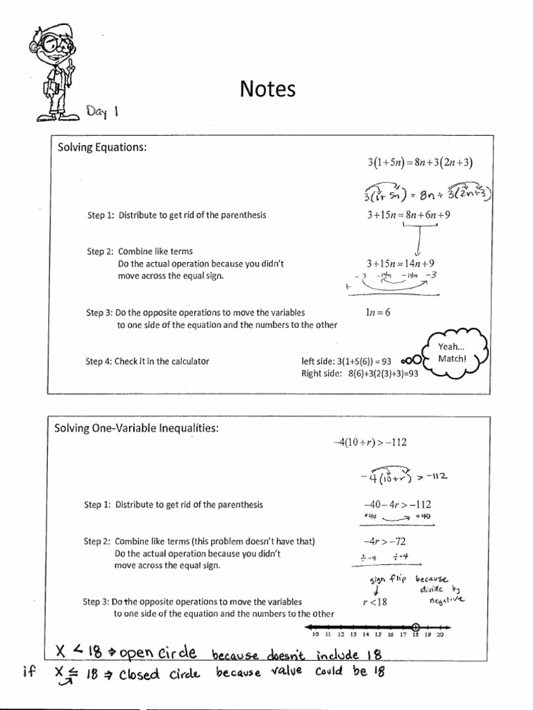 11 Days of Alg 1 Eoc Prep | PDF | Equations | Algebra