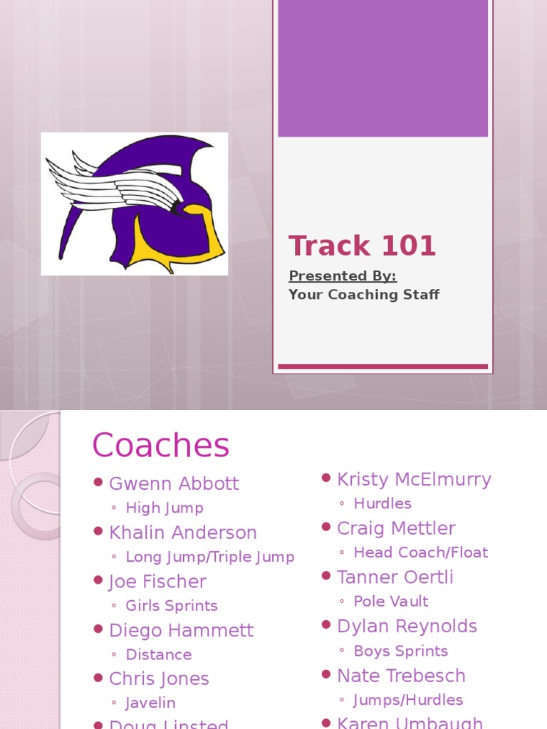 Track 101 | PDF | Track And Field | Legal Guardian