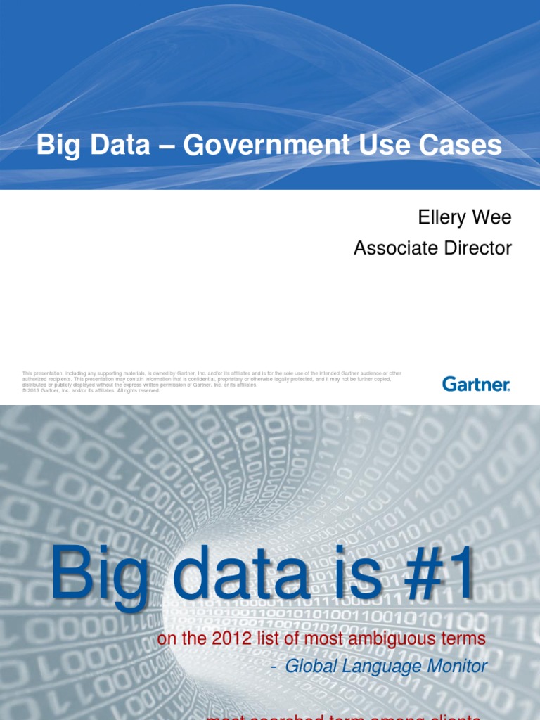 Big Data Government Use Case Gartner | PDF | Analytics | Big Data