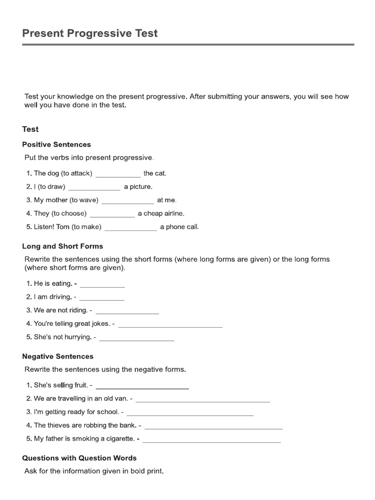 2017-03-11 11-30-13 English Test On Present Progressive (Level 2)