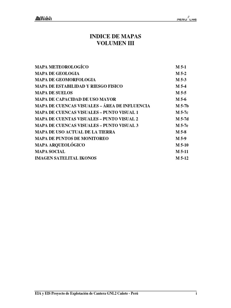 Indice de Mapas | PDF