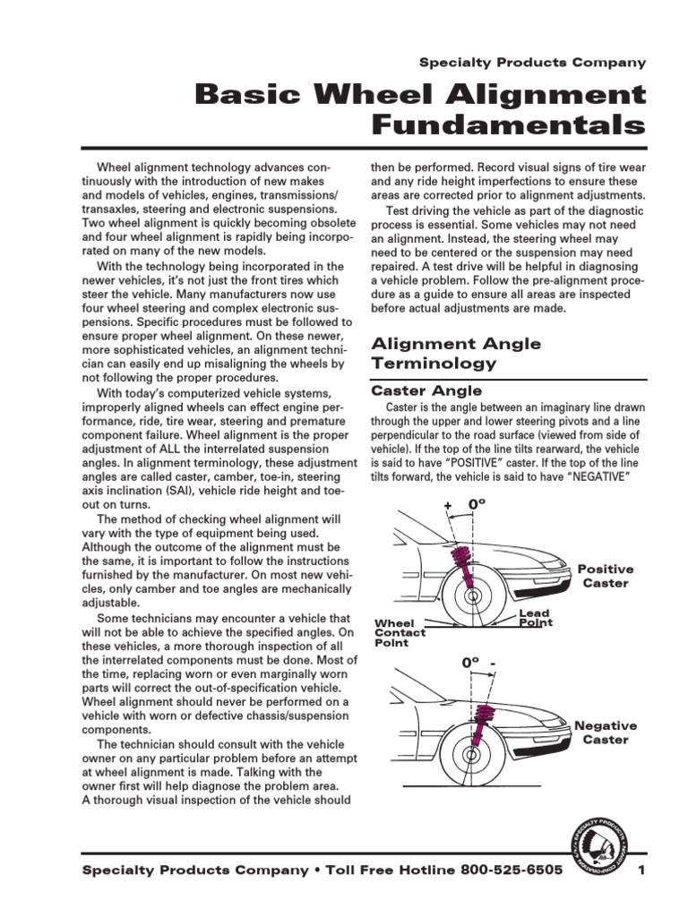 Alignment Basics | PDF | Tire | Steering