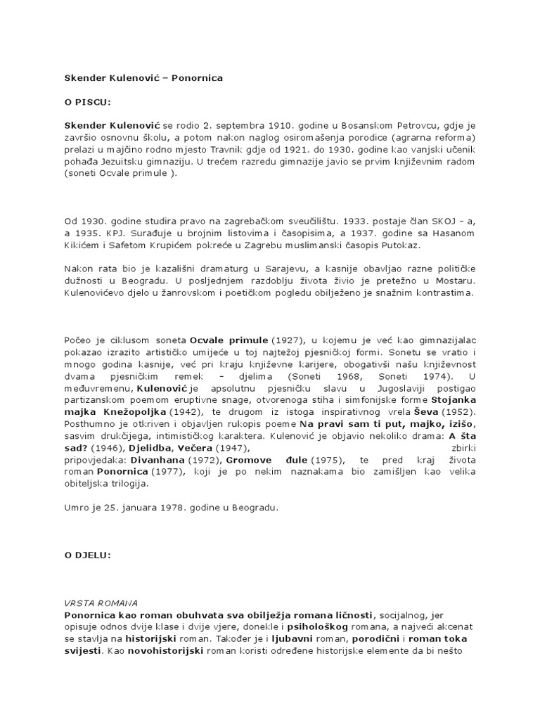 Skender Kulenović | PDF