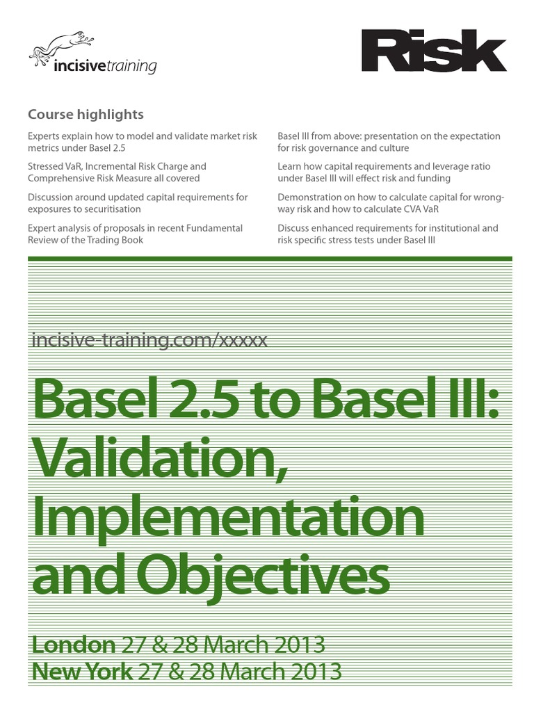 Brochure | PDF | Basel Iii | Value At Risk