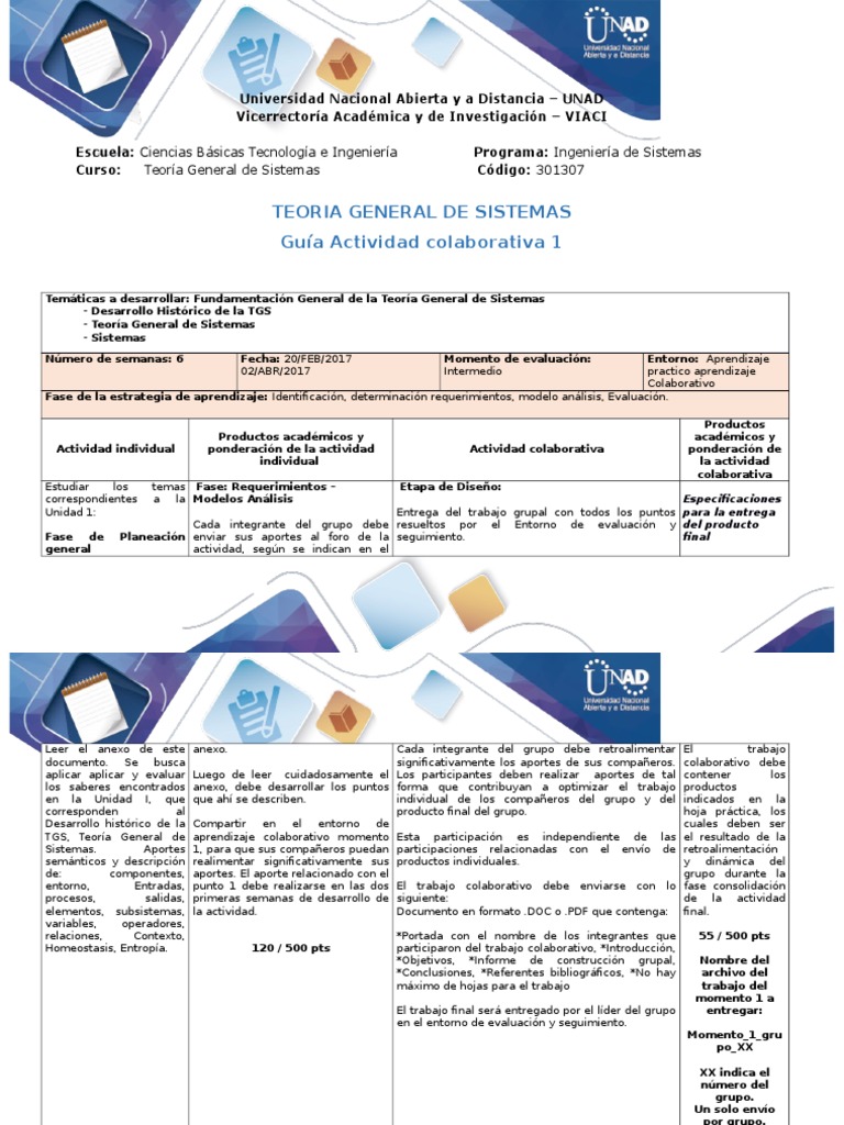 Guia de Actividades y Rubrica de Evaluación Fase 3. Fundamentación de La TGS | PDF | Plagio ...
