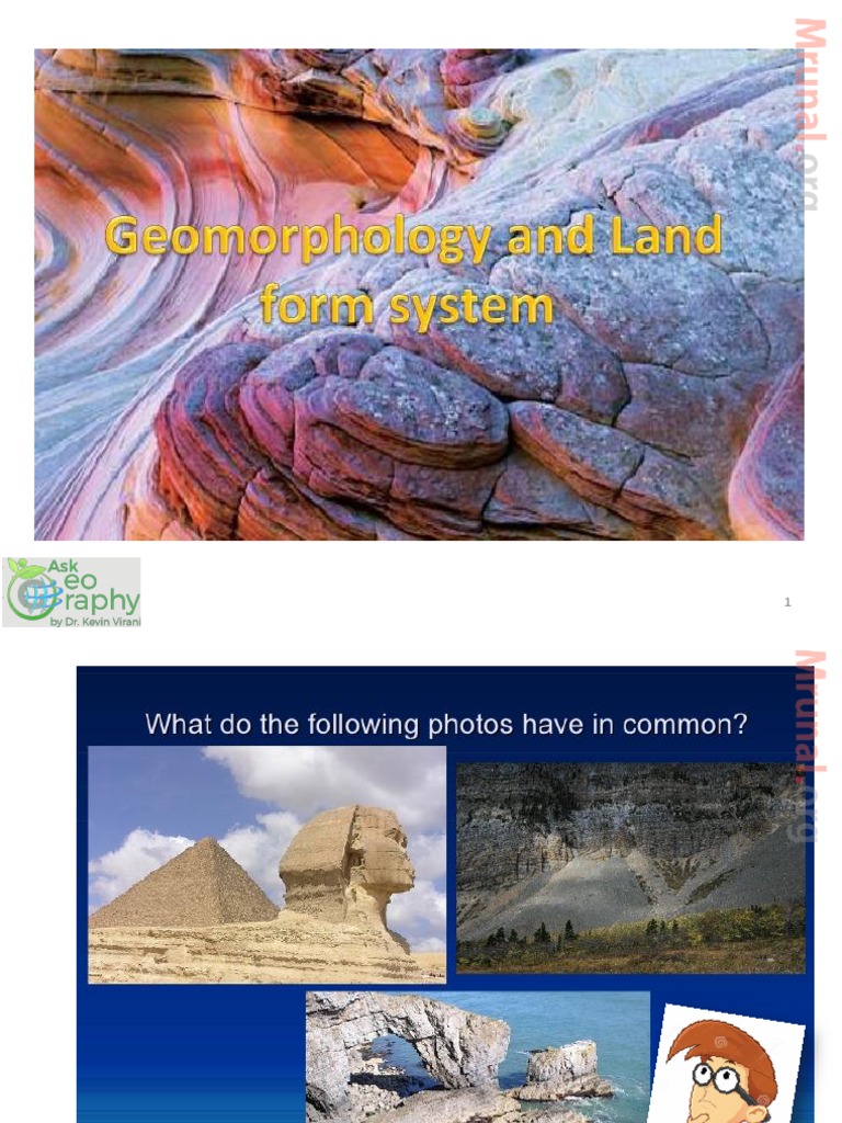 KVG P3 Geomorphic Process Landforms Weathering Erosion | PDF ...