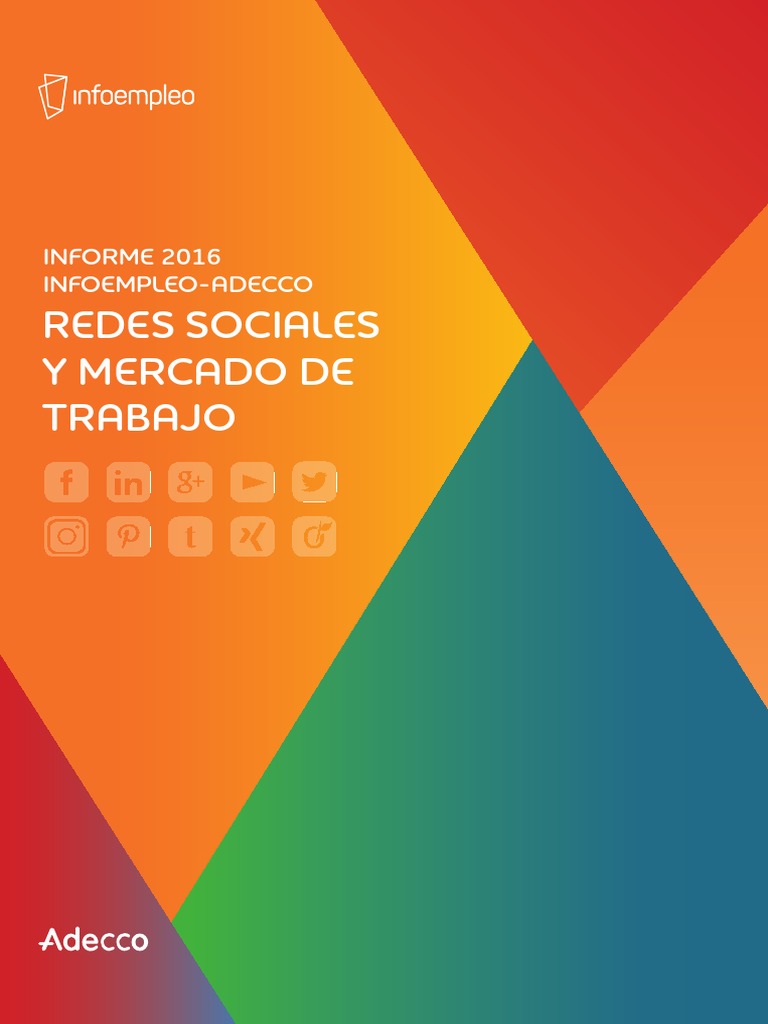Informe Infoempleo Adecco Sobre Mercado de Trabajo y Redes Sociales 2017 | PDF | Servicio de ...
