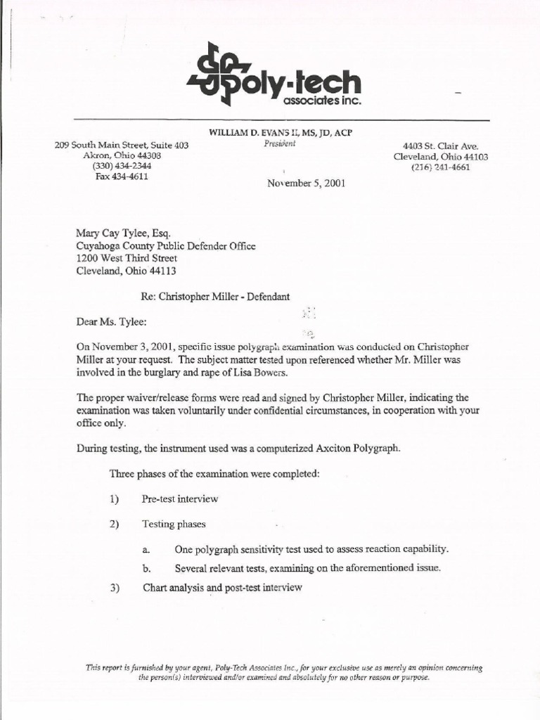 Polygraph Report