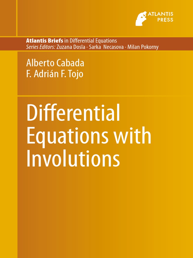 Differential Equations With Involutions | PDF | Operator (Mathematics ...