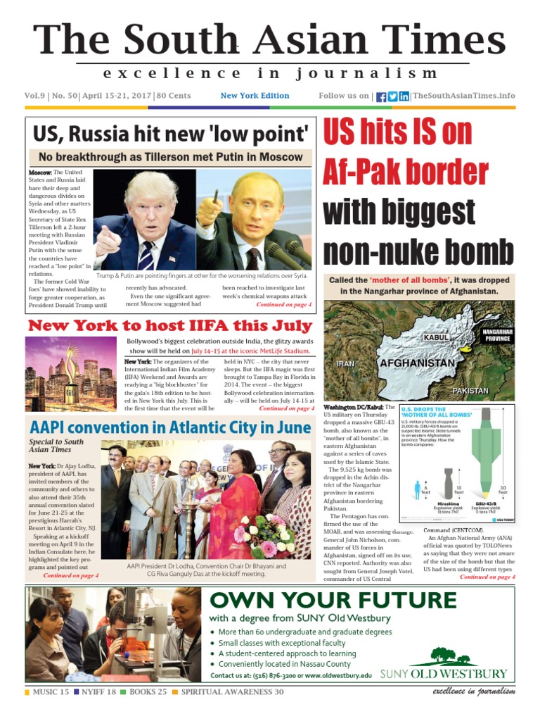 The South Asian Times: US Hits IS On Af-Pak Border | PDF