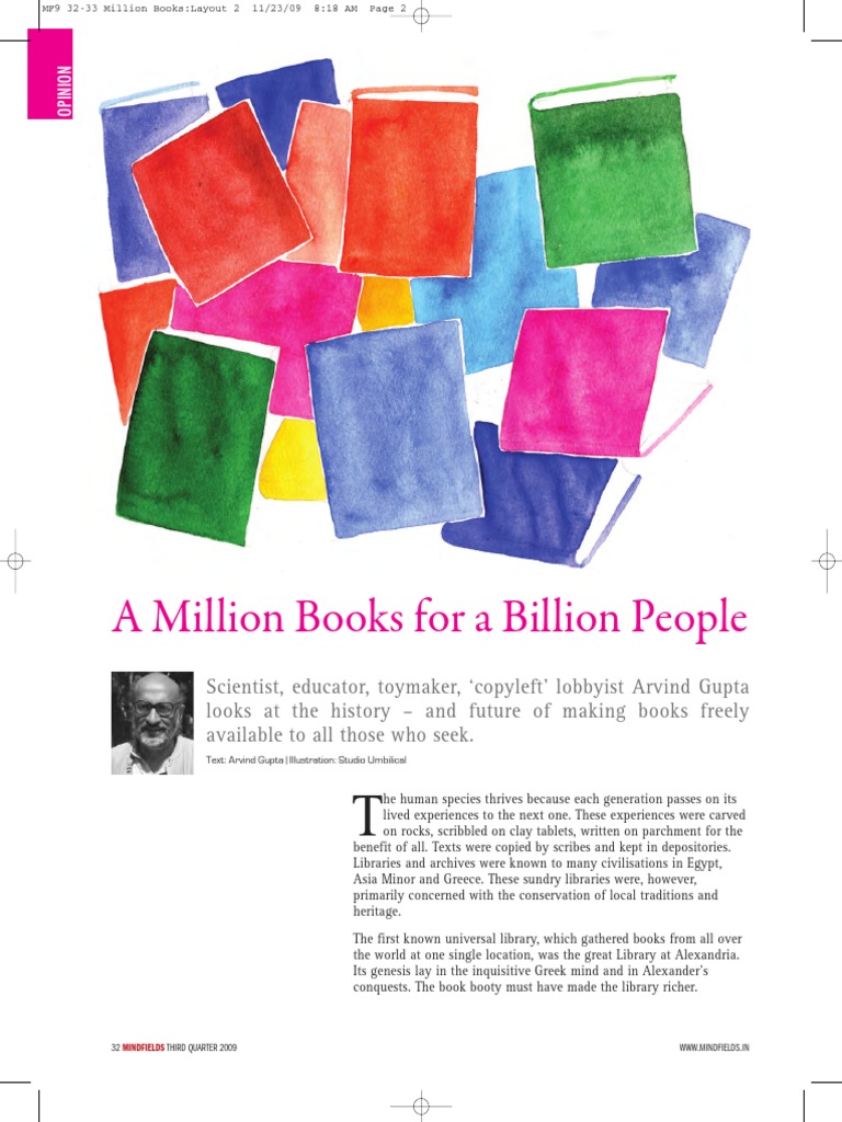 Million Books | PDF | Digitizing | Libraries