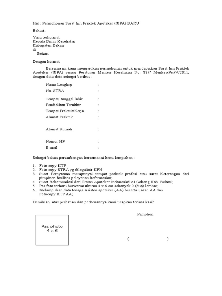 2 Formulir SIPA | PDF