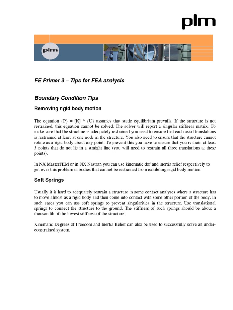 Tips For FEA Analysis | Download Free PDF | Fatigue (Material) | Stress ...