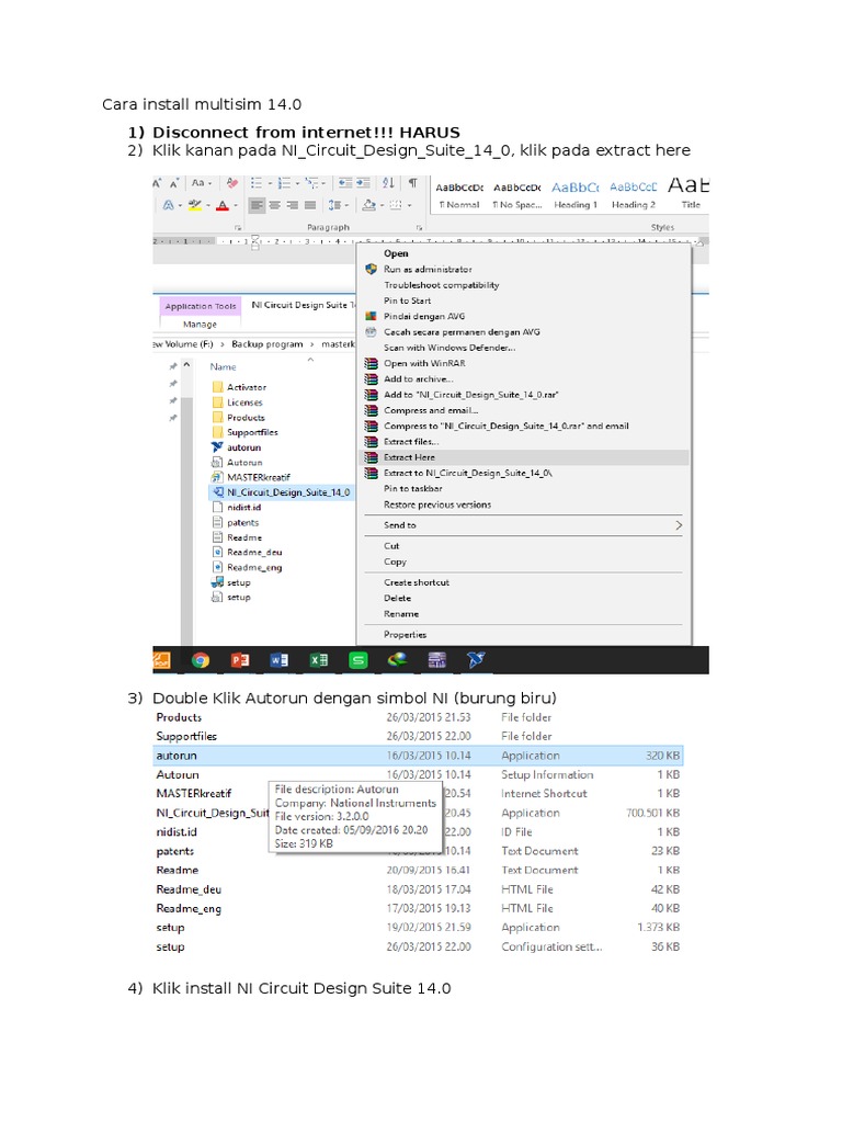 Cara Install Multisim 14 | PDF