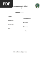 Glassware Accuracy and Precision Lab | PDF | Metrology | Science