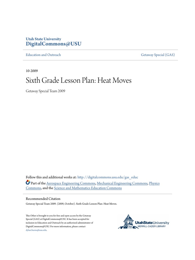 6th Grade Heat Transfer Lesson Plan | PDF | Heat | Heat Transfer