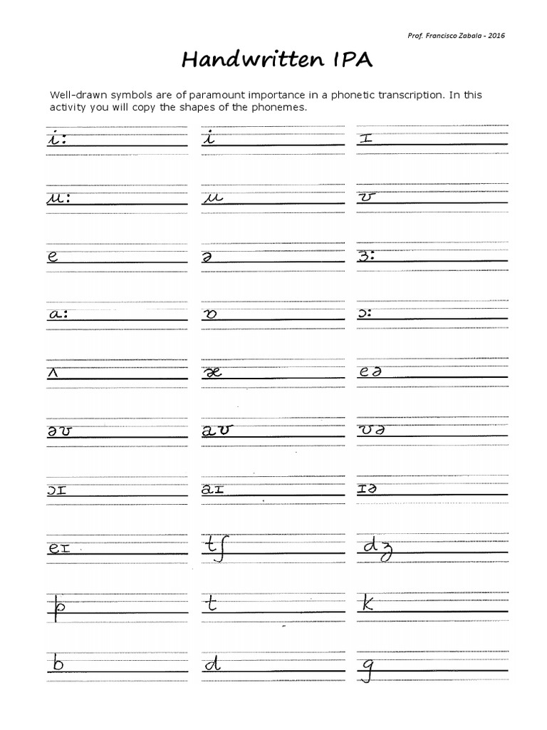 003 - Handwritten IPA | PDF
