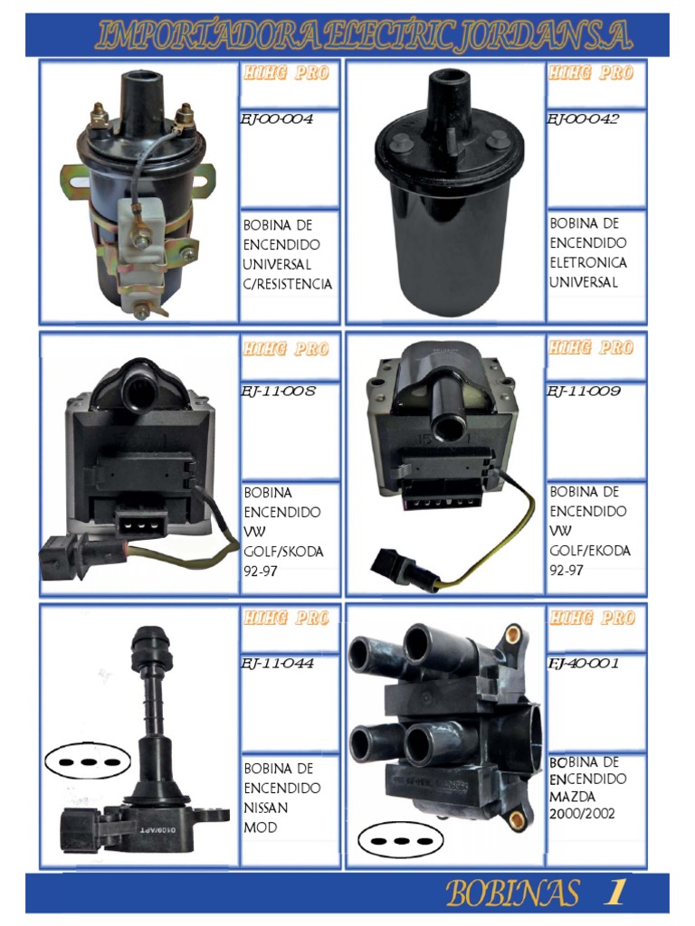 Bobinas Completo | PDF | Fabricantes de vehículos de motor | Industria ...