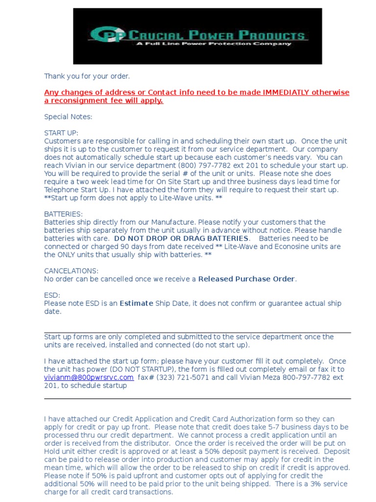 CPP Letter Order Confirmation - Special Instructions | PDF | Credit Card | Financial Transaction