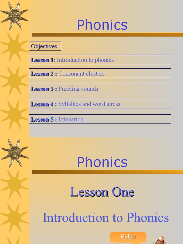 Introduction To Phonic Sounds | PDF | Stress (Linguistics) | Phonics