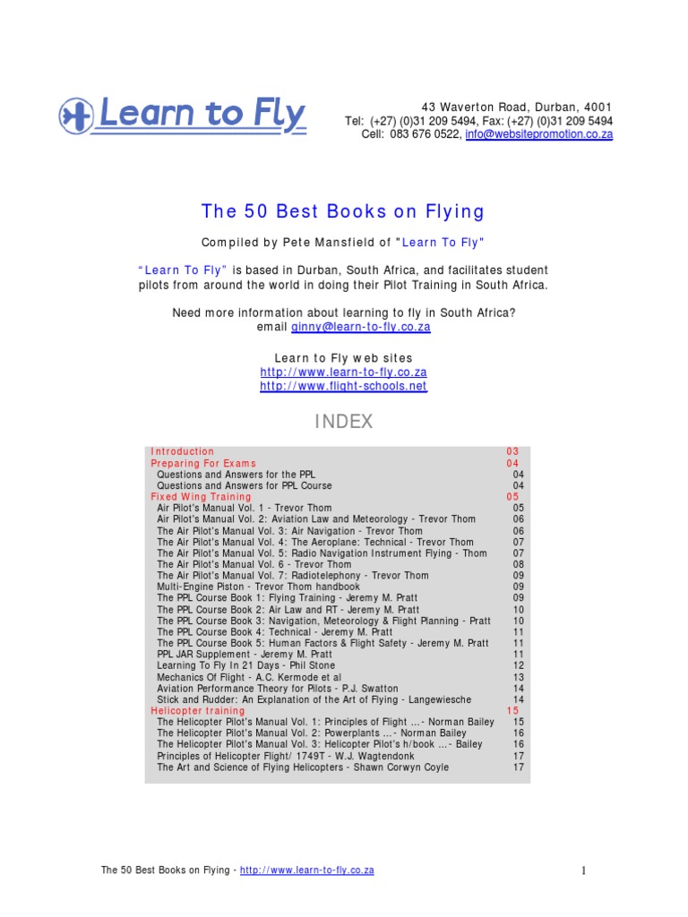 50 Best Books | PDF | Flight Instructor | Pilot (Aeronautics)