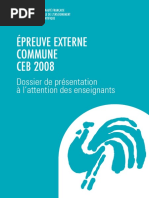 Enseignement - Be - Les Épreuves Du CEB | PDF | Affaires