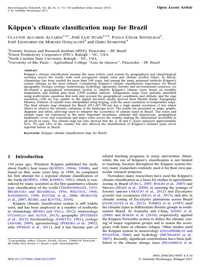 Koppens Climate Classification Map | PDF | Climate | Geographic Information System