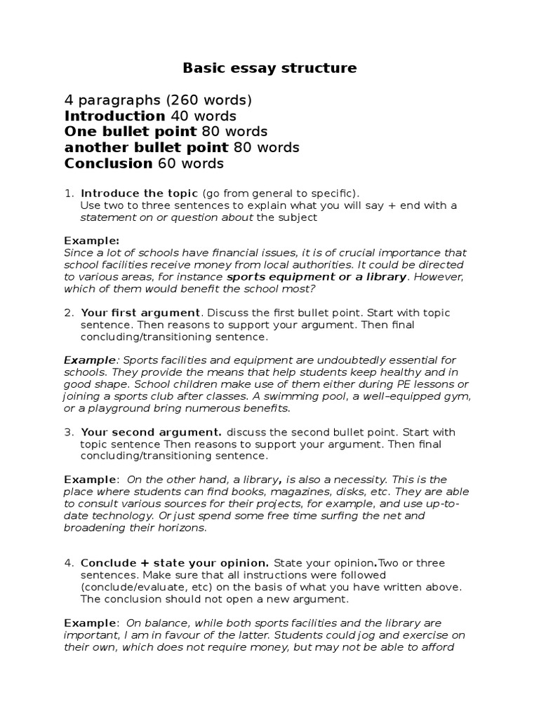 Basic Essay Structure | PDF