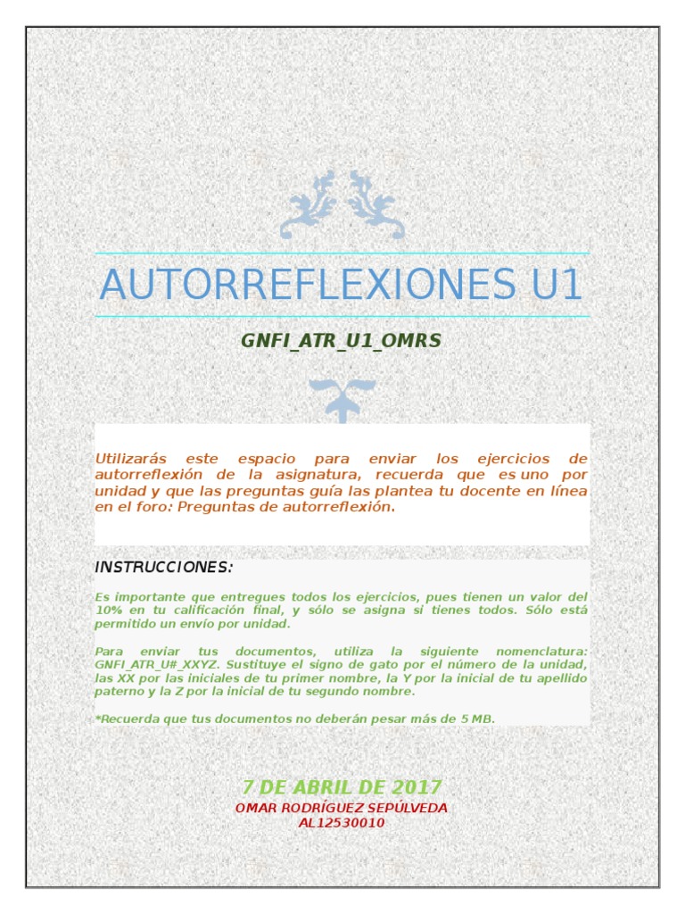 Gnfi Atr U1 Omrs | PDF