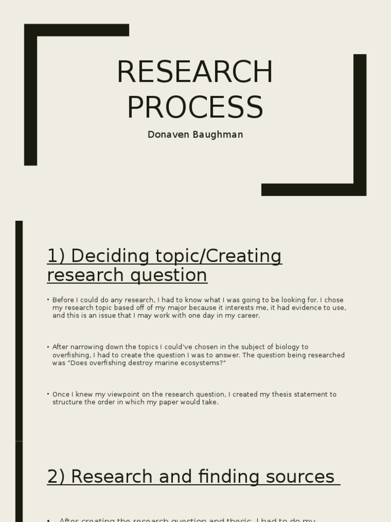 Research Process | PDF