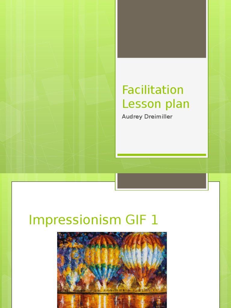Gif Facilitation Lesson Plan | PDF | Self-Improvement