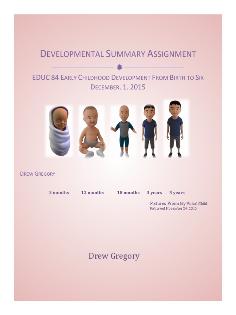 Developmental Summary Assignment | PDF | Imitation | Developmental ...